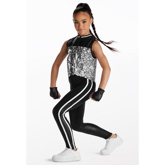 Weissman | Costumes | Dance Costume Weissman 5469 Medium Child Silver 2 ...